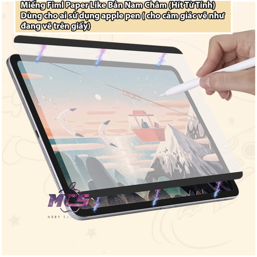 Miếng Fiml Paper Like Ipad ver Nam Châm tháo rời – casemoby